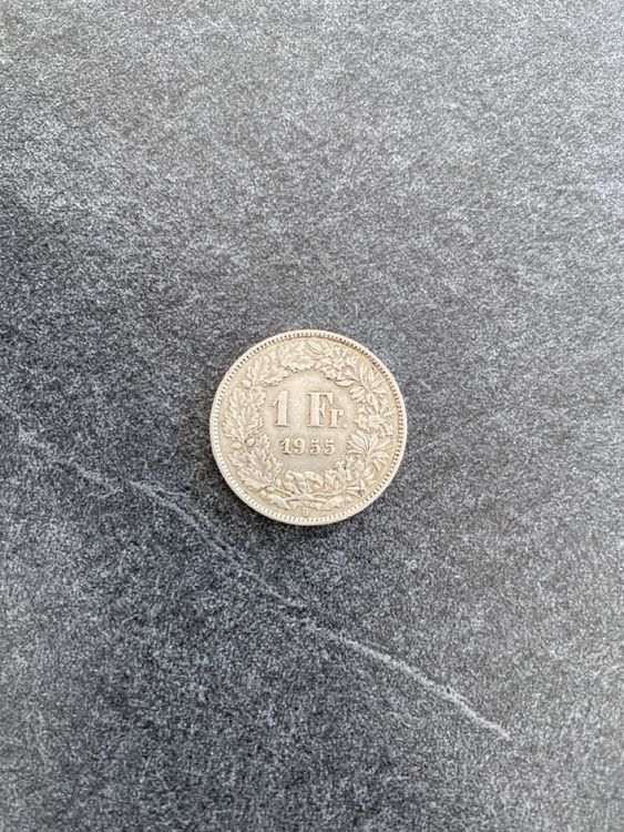 1955 Schweizer Münze 1 Franken. (Gebraucht) in Zürich für CHF 16 – mit Lieferung auf Ricardo kaufen