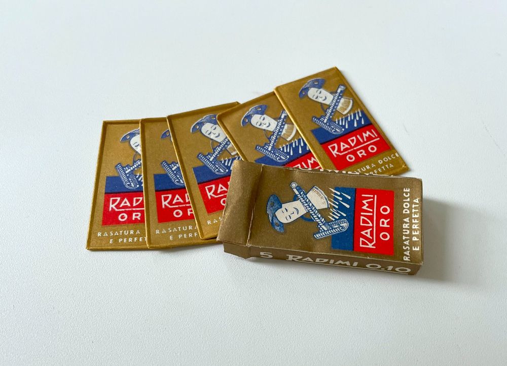 Rasierklingen RADIMI ORO Schächtelchen m. 5 Original-Klingen (Neu und ...