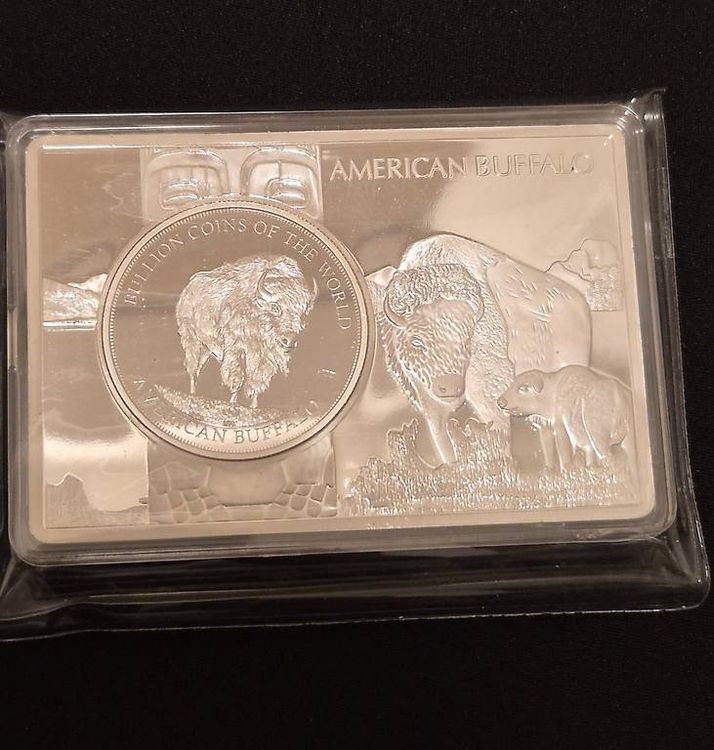 1 OZ Silber American Buffalo in 3 OZ Münz Barren (Neu und ...