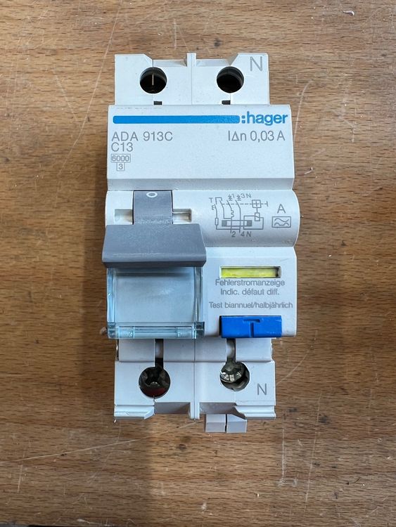 FI/LS-Schalter Hager C 13A 30mA (Gebraucht) in Romanshorn für CHF 47 – mit Lieferung auf Ricardo ...