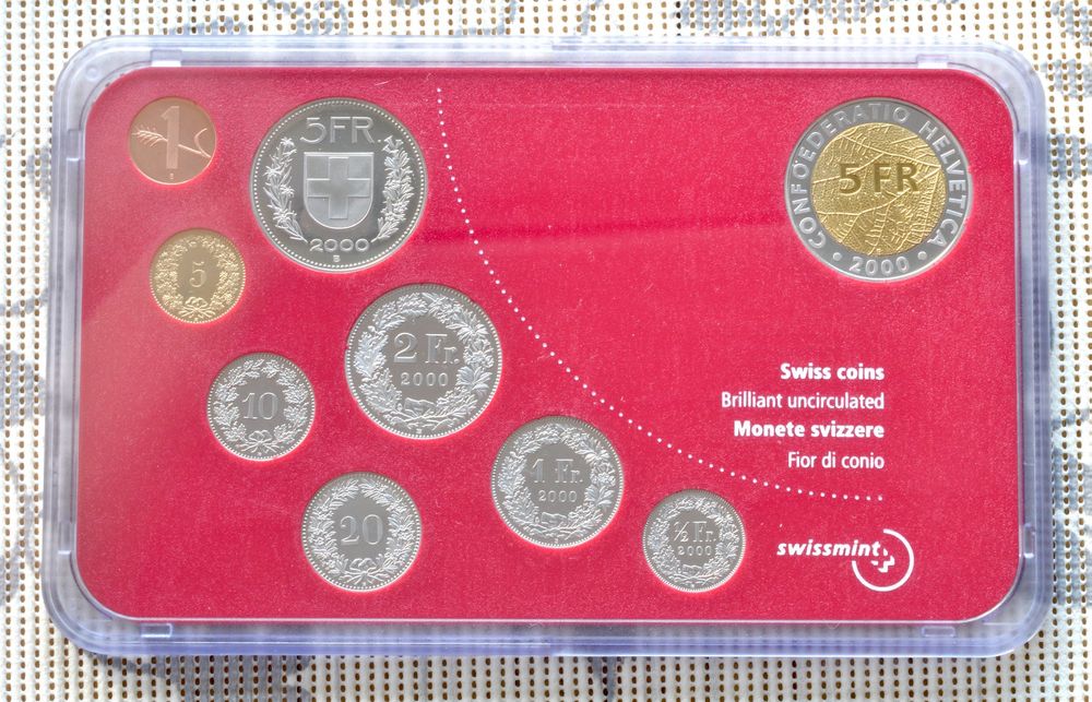 Münzsatz 150 Jahre Schweizer Franken 2000 stgl (Neu und originalverpackt) in Oberglatt ZH für ...