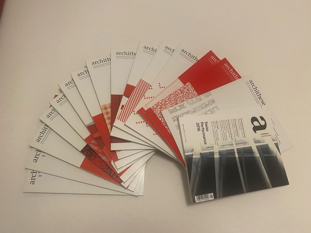 Archithese „Swiss Performance“ 2001 bis 2016 (Gebraucht) in Winterthur für CHF 50 – mit ...