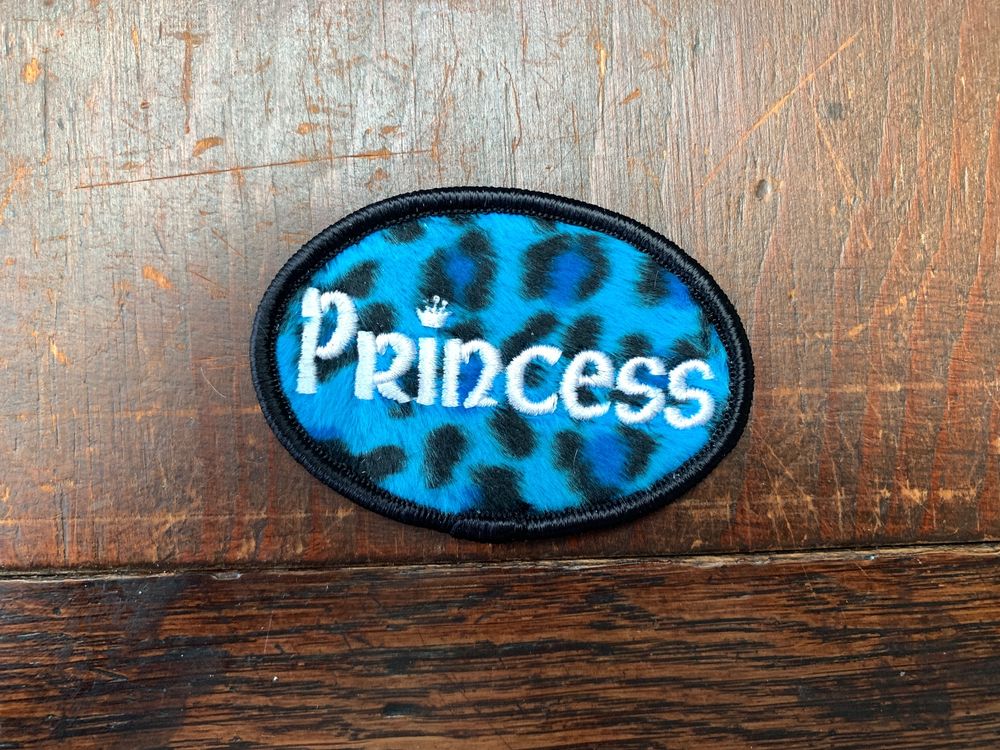 Textil Patch/Aufnäher "Princess" Leo blau | Kaufen auf Ricardo