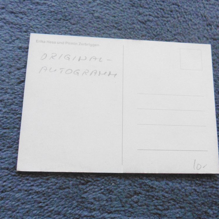 Erika Hess und Pirmin Zurbriggen,Foto,Autogramm,70-er Jahre (Gebraucht) in Lausen für CHF 11 ...