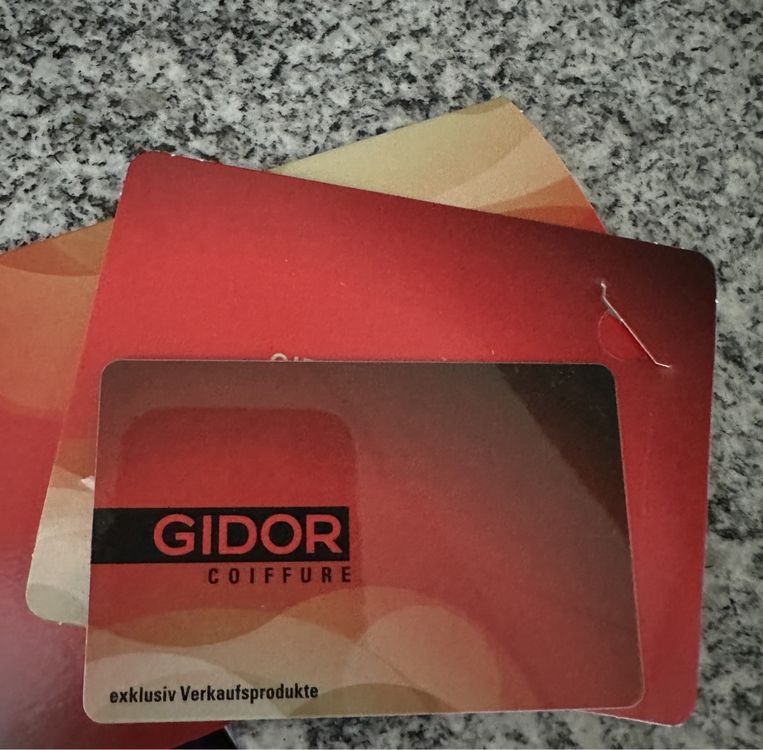 Gidor Coiffure Geschenkkarte (Neu und originalverpackt) in Niederuzwil ...