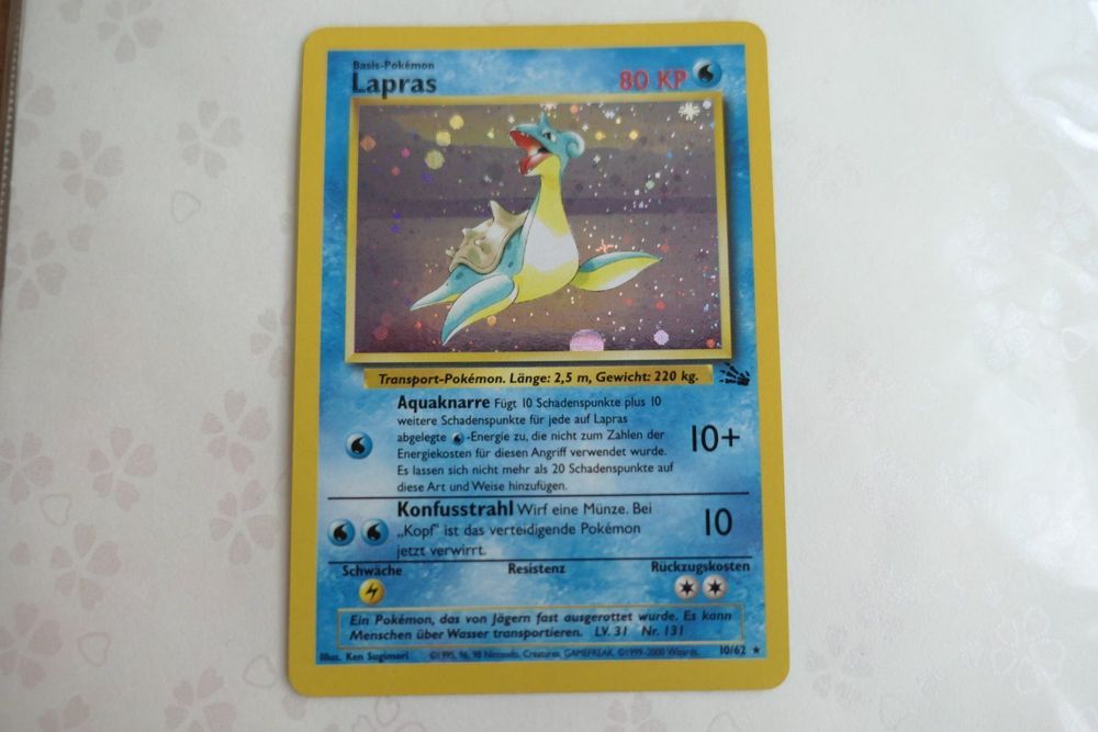 Lapras Pokemon Karte First Gen HOLO (Gebraucht) in Ettiswil für CHF 28 ...