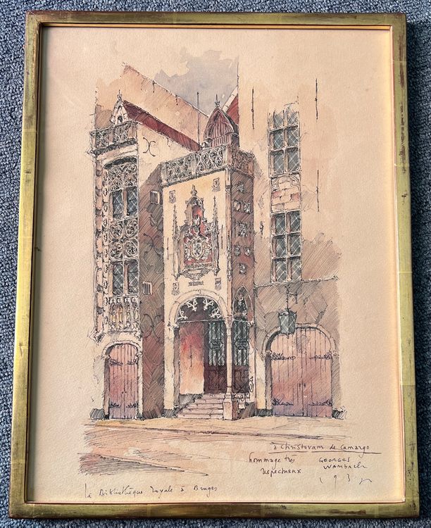 GEORGES WAMBAch 1901-1965 Aquarell | Kaufen auf Ricardo