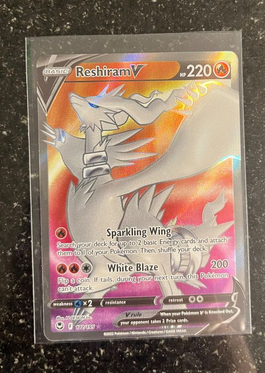 Reshiram V FULL ART 172/195 Pokemon Silver Tempest | Kaufen auf Ricardo