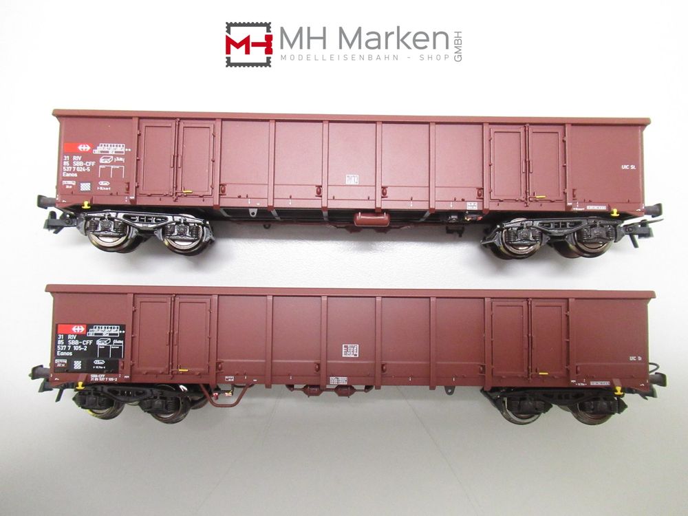Roco 2x66140 Hochbord Güterwagen Eanos SBB DC H0 | Kaufen auf Ricardo