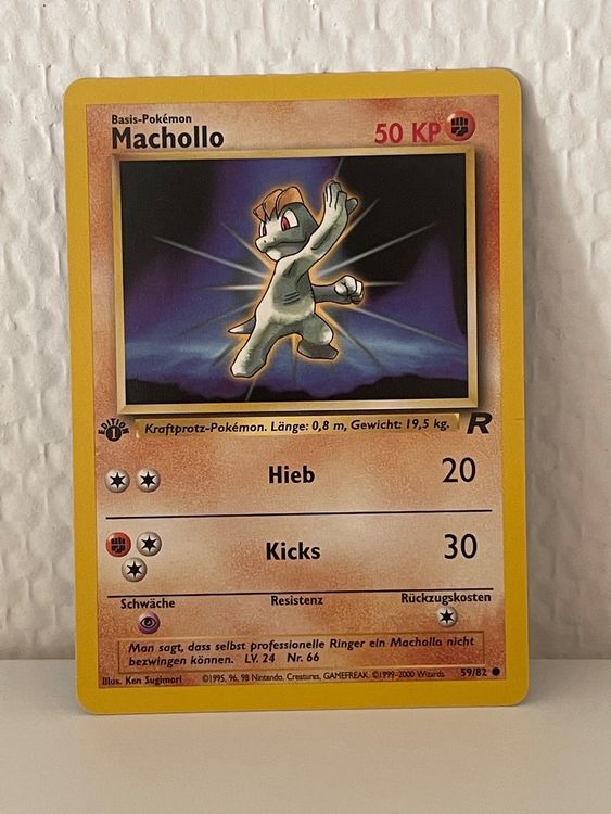 59/82 *1.Edition/First, Machollo DE Pokémon Team Rocket | Kaufen auf ...
