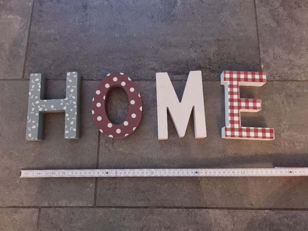 Holz Deko HOME Buchstaben Shabby Chic (Gebraucht) in Zweidlen für CHF 5 ...