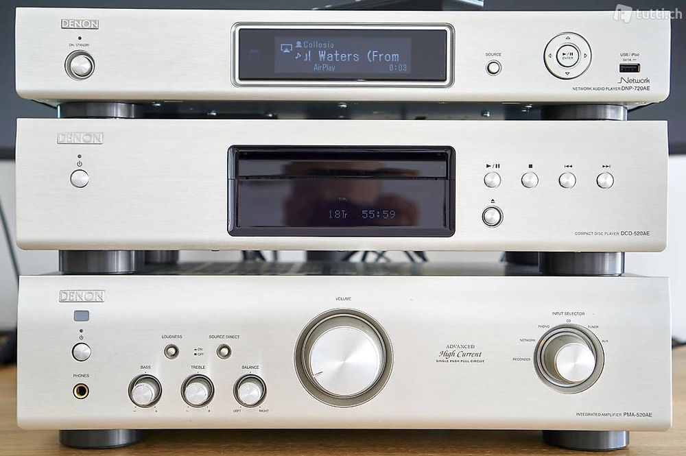 Denon HiFi Stack (Sound Amplifer, CD Player, Network Player) (Gebraucht ...