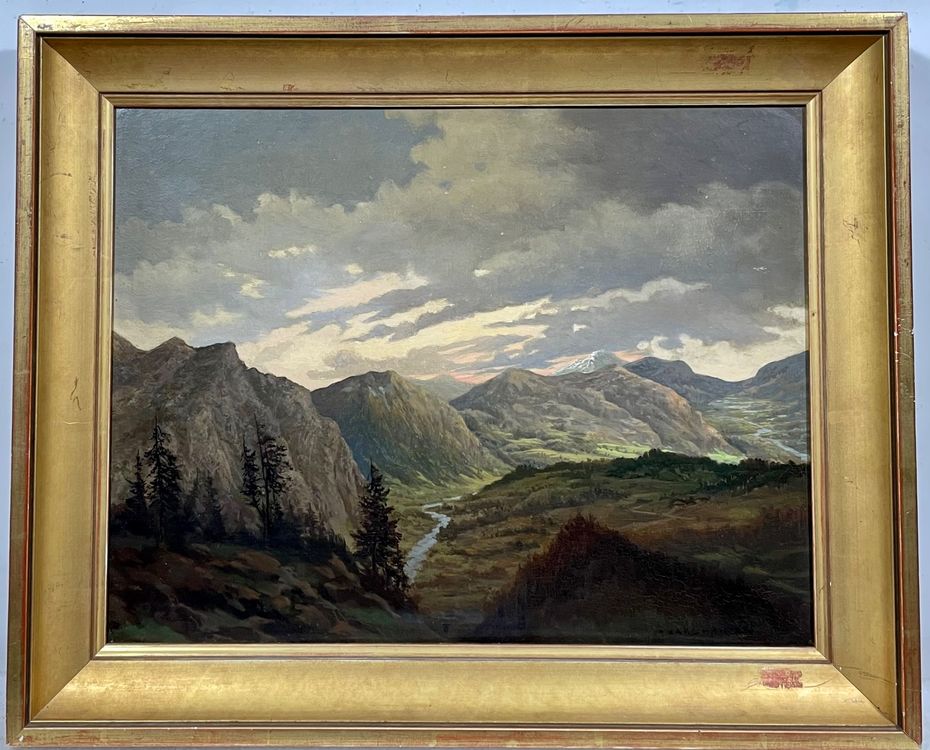 Karl Heiner (XX) Gemälde - Berg Landschaft | Kaufen auf Ricardo