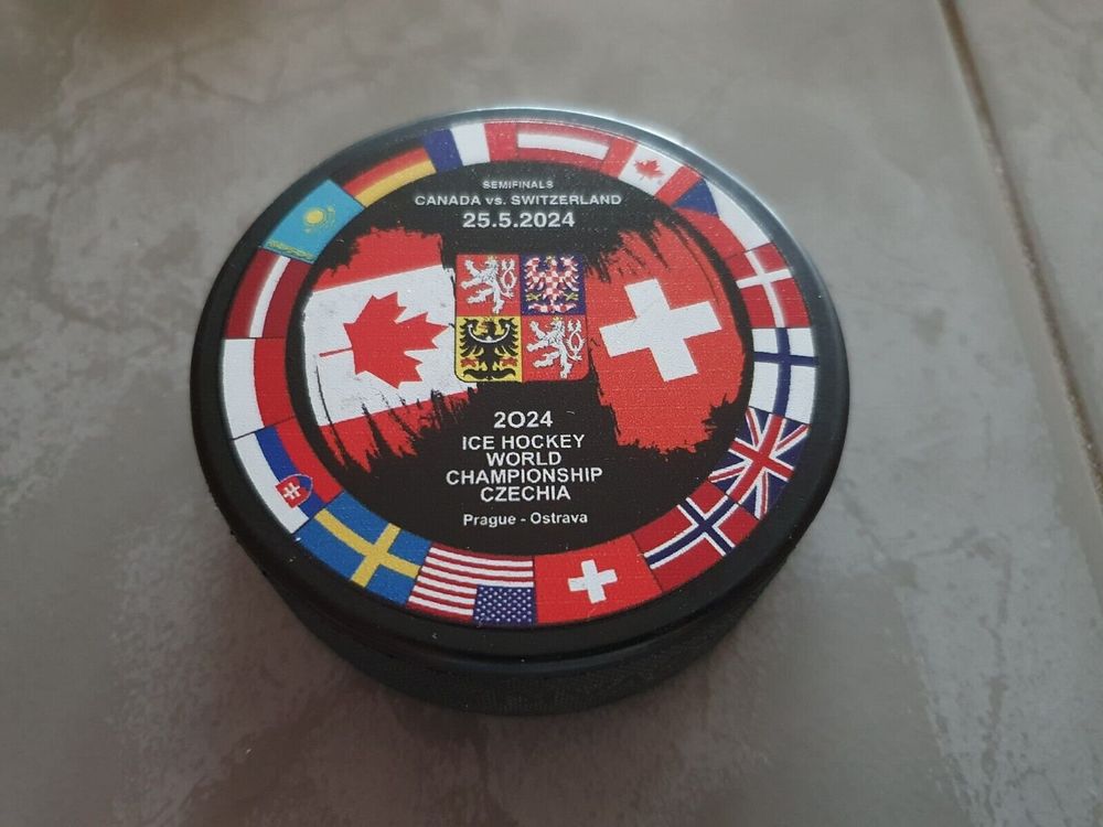 Puck Eishockey WM 2024 *Halbfinal SUI-CAN* (Neu (gemäss Beschreibung ...