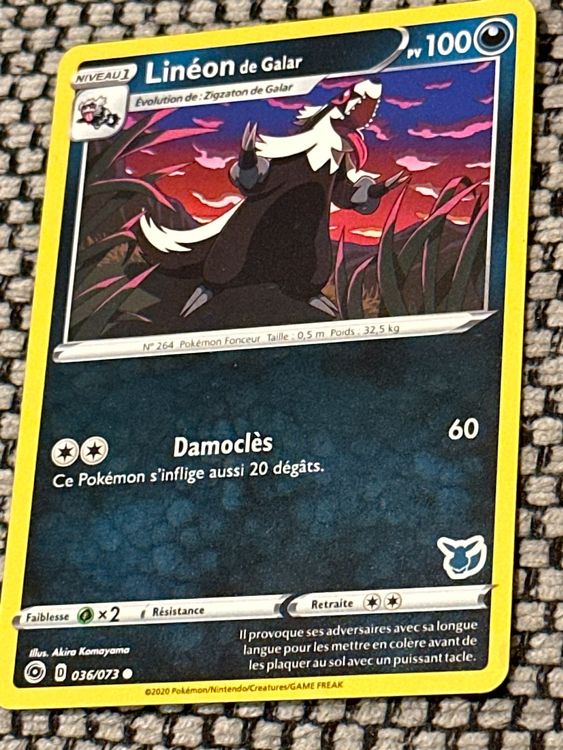 Carte Pokémon Linéon de Galar | Kaufen auf Ricardo