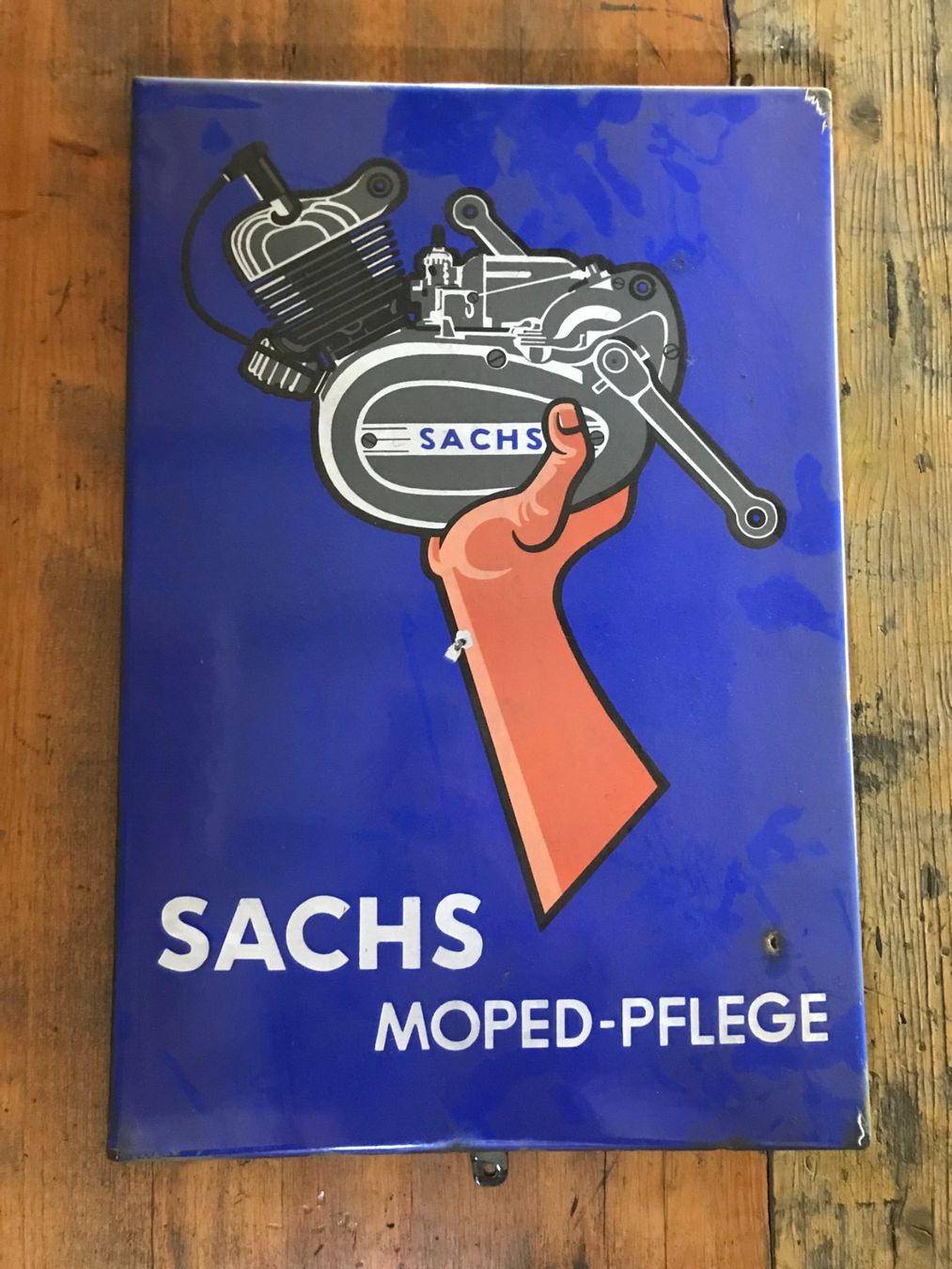 Sachs Mofa Moped Pflege original Emailschild 502 Werkstatt (Gebraucht) in Schöftland für CHF 340 ...