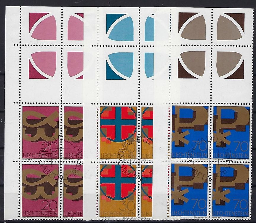 1967 Liechtenstein Viererblocks 11854 (Gebraucht) in Lunden für CHF 2 – mit Lieferung auf ...
