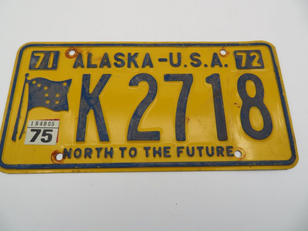 Altes Nummernschild Alaska-U.S.A. North to the Future K 2718 (Gebraucht ...