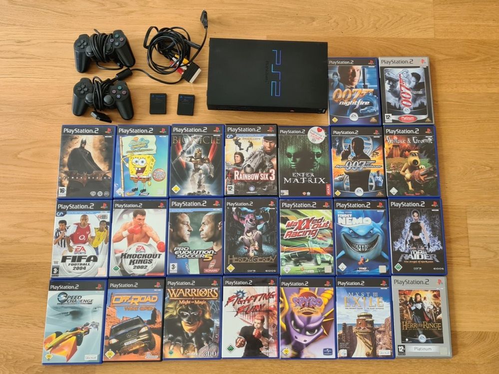 PlayStation 2/ PS2 Konsole mit Zubehör und Spiele Sammlung | Kaufen auf ...