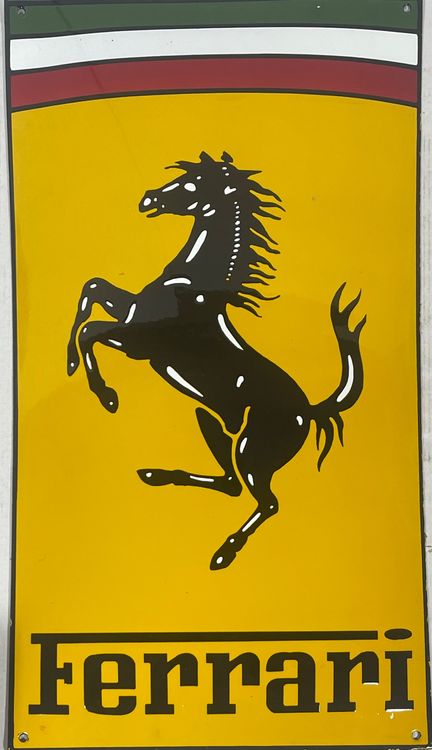 Grosse Ferrari Email Schild | Kaufen auf Ricardo