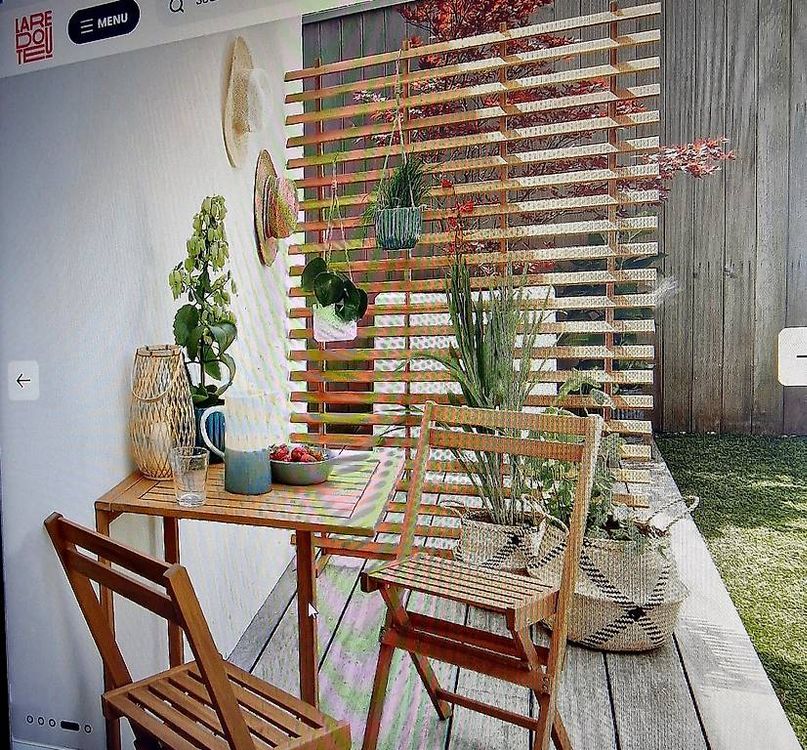 Zwei Sichtschutzwände Akazie / f. Garten, Balkon o. Terrasse (Neu und originalverpackt) in ...