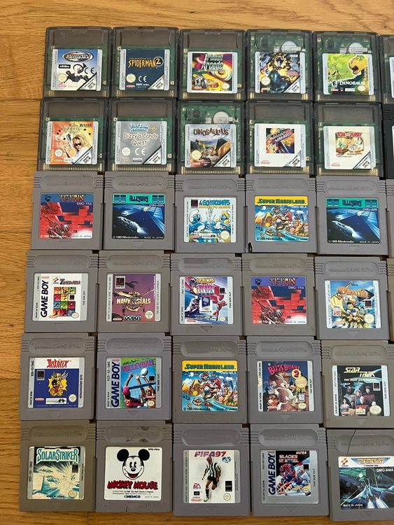 60 x Nintendo Game Boy Classic / Game Boy Color Spiele (Defekt) in ...
