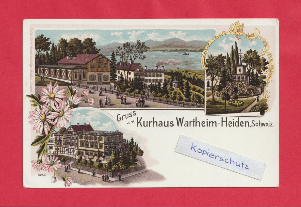 Gruss aus Wartheim-Heiden (AR) 3-Bild Farb-Litho (Gebraucht) in Zürich für CHF 20 – mit ...