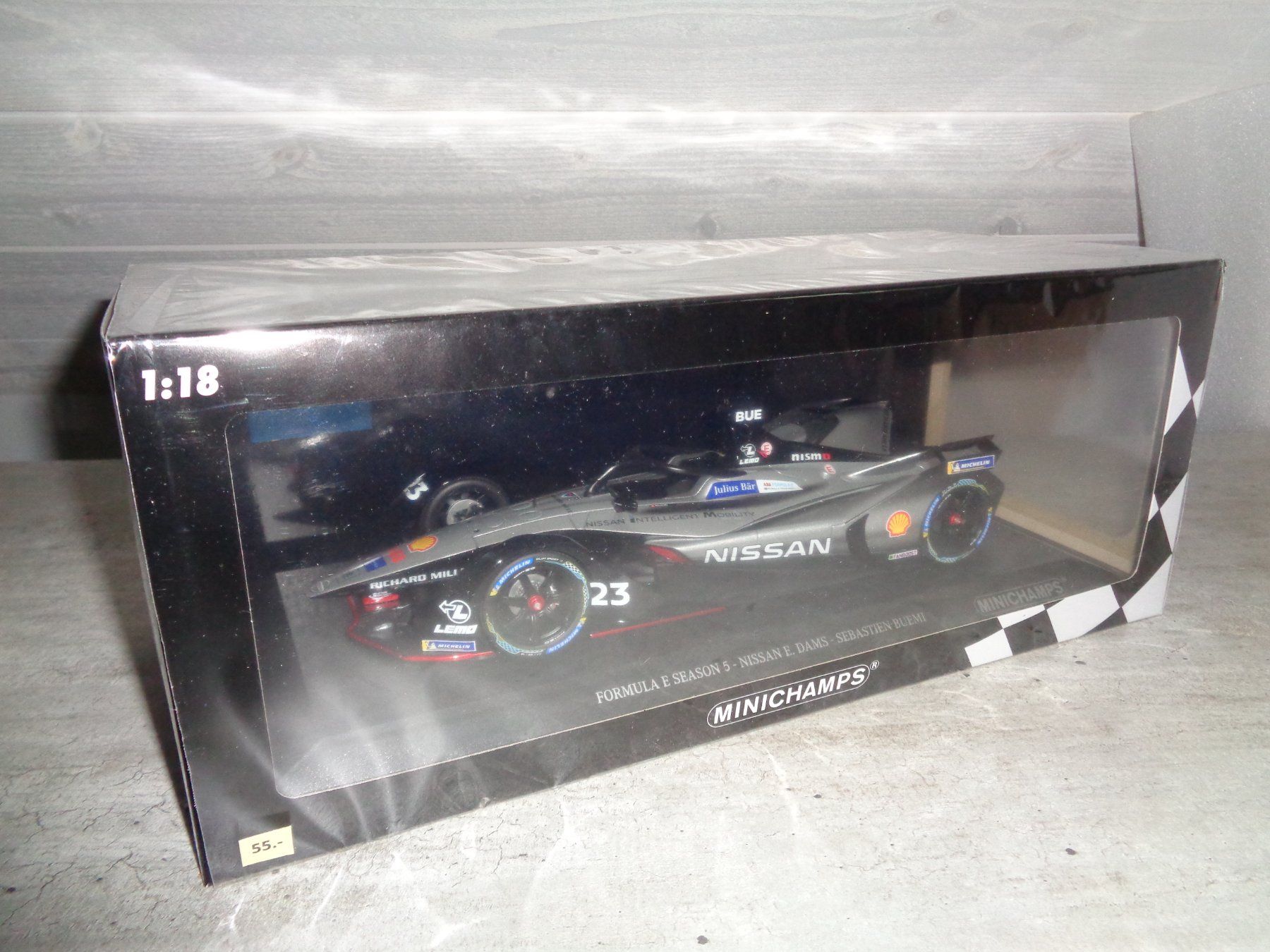 Minichamps 1:18 F1 Formula E Nissan E.Dams Sebastien Buemi (Neu und ...