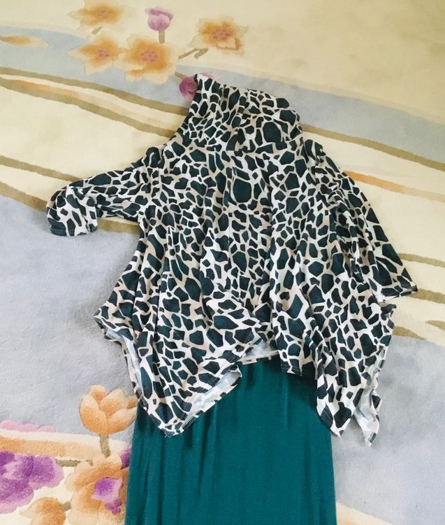 SUBLIME robe longue AMMA vert canard + tunique Lagenlook S/M (Neu (gemäss Beschreibung)) in ...