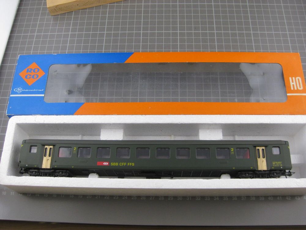 Roco SBB EW II 2. Klasse grün, mit Roco Schachtel, mit Kurzk (Gebraucht ...