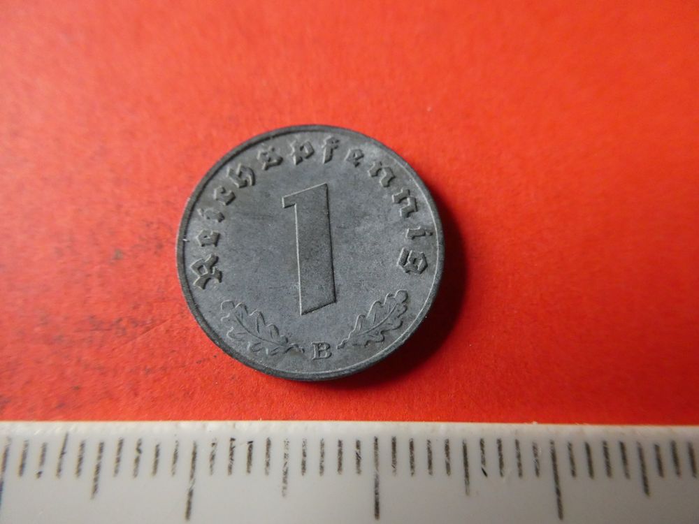 Dt. Reich 1943 B, 1 Reichspfennig (Gebraucht) in Hinterforst für CHF 2 ...