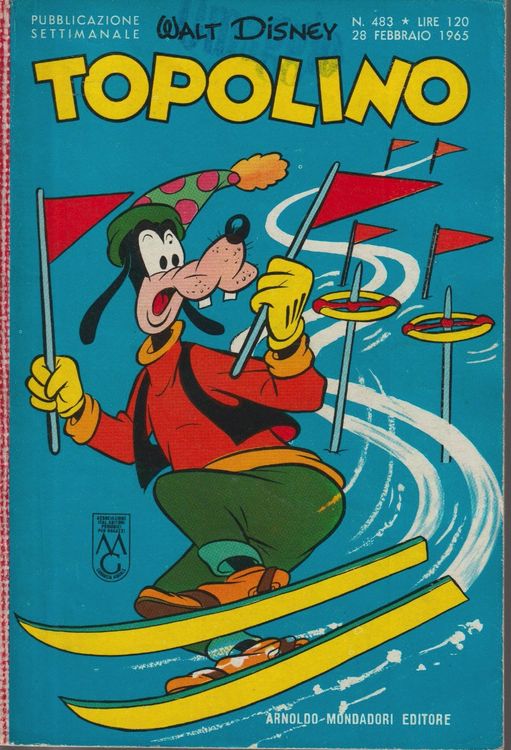 Italian edition Disney TOPOLINO # 483 FEB 28 1965 vintage Mi (Gebraucht ...