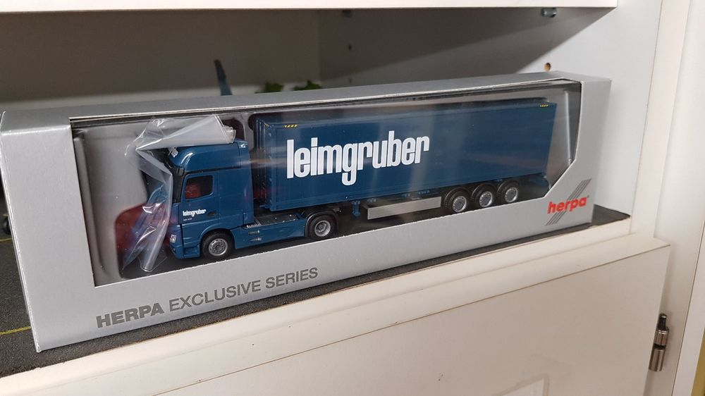 MB Actros MP4 Leimgruber Container-Sz, Herpa 1:87 | Kaufen auf Ricardo