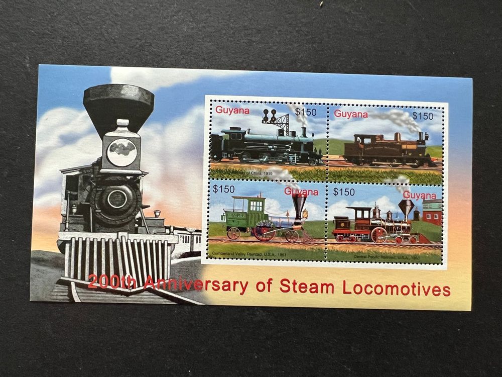 Guyana 2004 Steam Lokomotives ** Luxus (C597) (Neu (gemäss Beschreibung ...