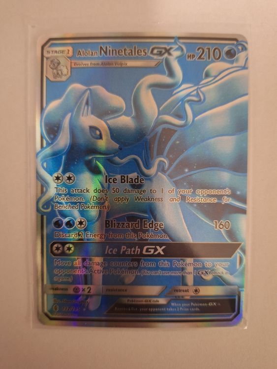 Alolan Ninetales GX Full Art Pokemon Karte | Kaufen auf Ricardo