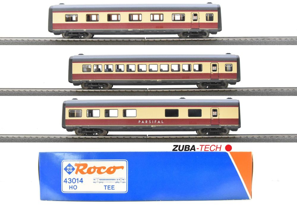 Roco 43014 Personenwagenset 3tlg TEE H0 GS mit OVP (Gebraucht) in St ...