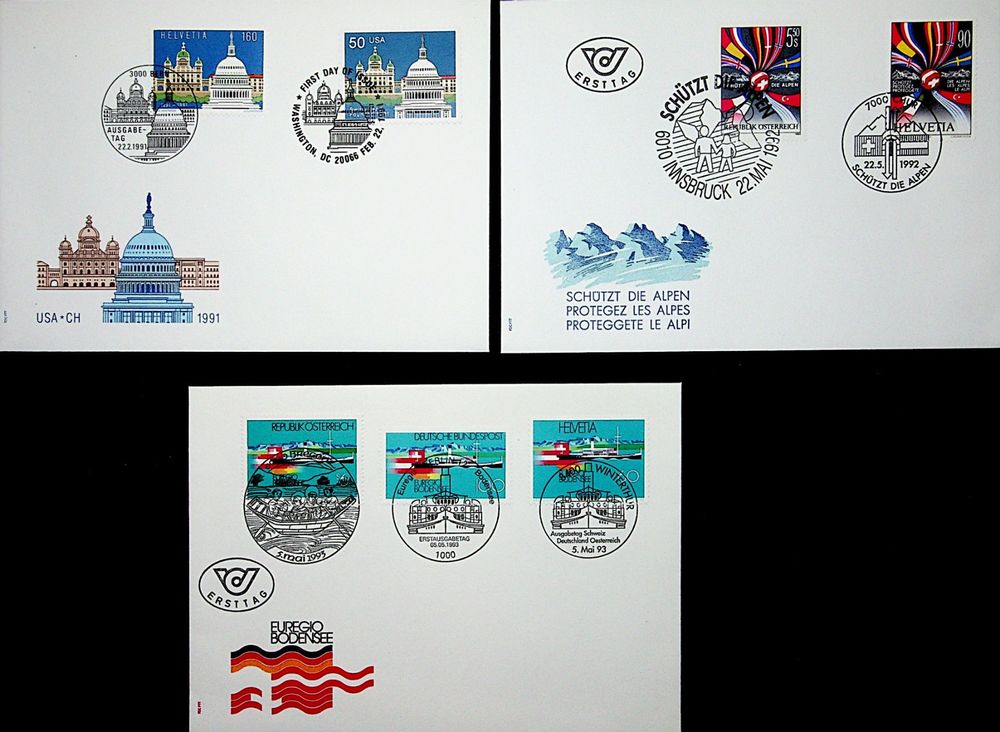 SUISSE 3 FDC DE 1991+1992+1993 SBK 28.00 /N833 | Kaufen auf Ricardo