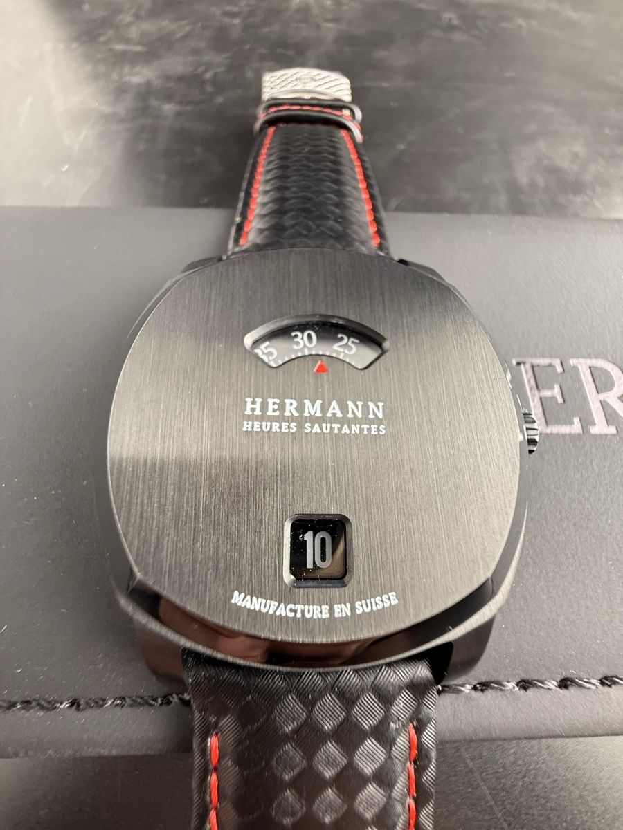 HERMANN Jump Hour Swiss Made Automatic Watch – New Full Set (Neuf avec ...