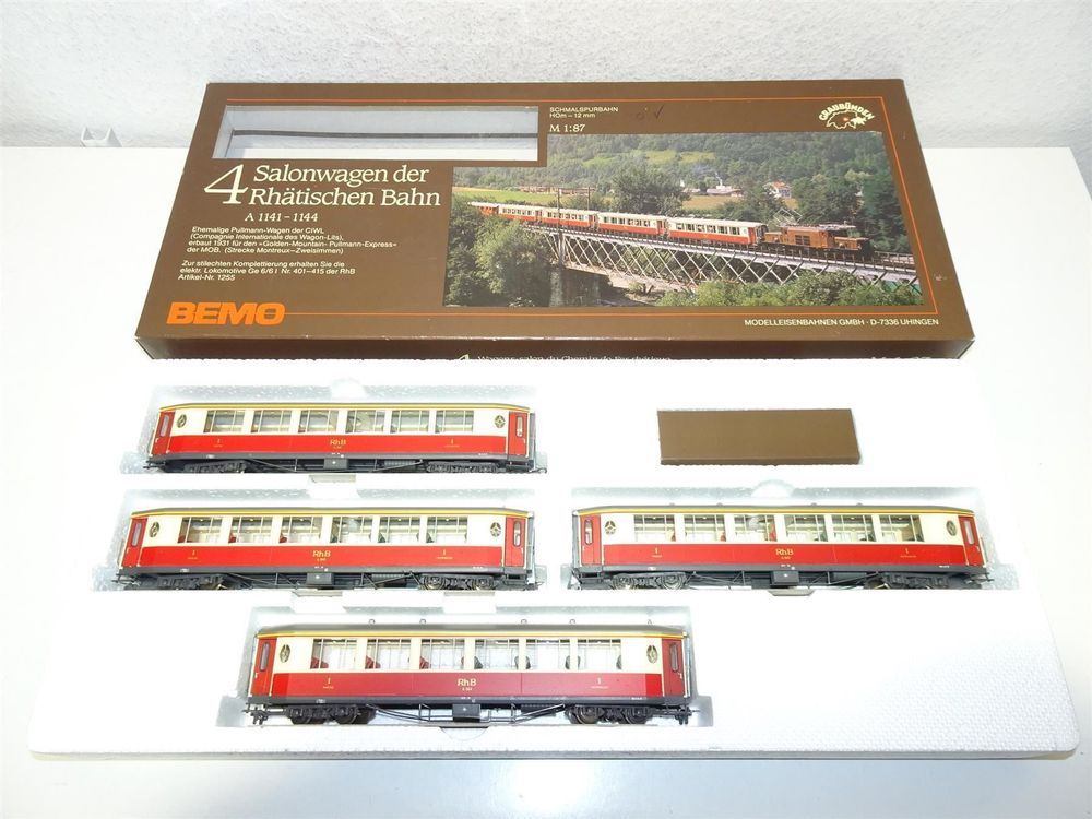 4 Bemo Salonwagen Set RhB HOm 3272/S | Kaufen auf Ricardo