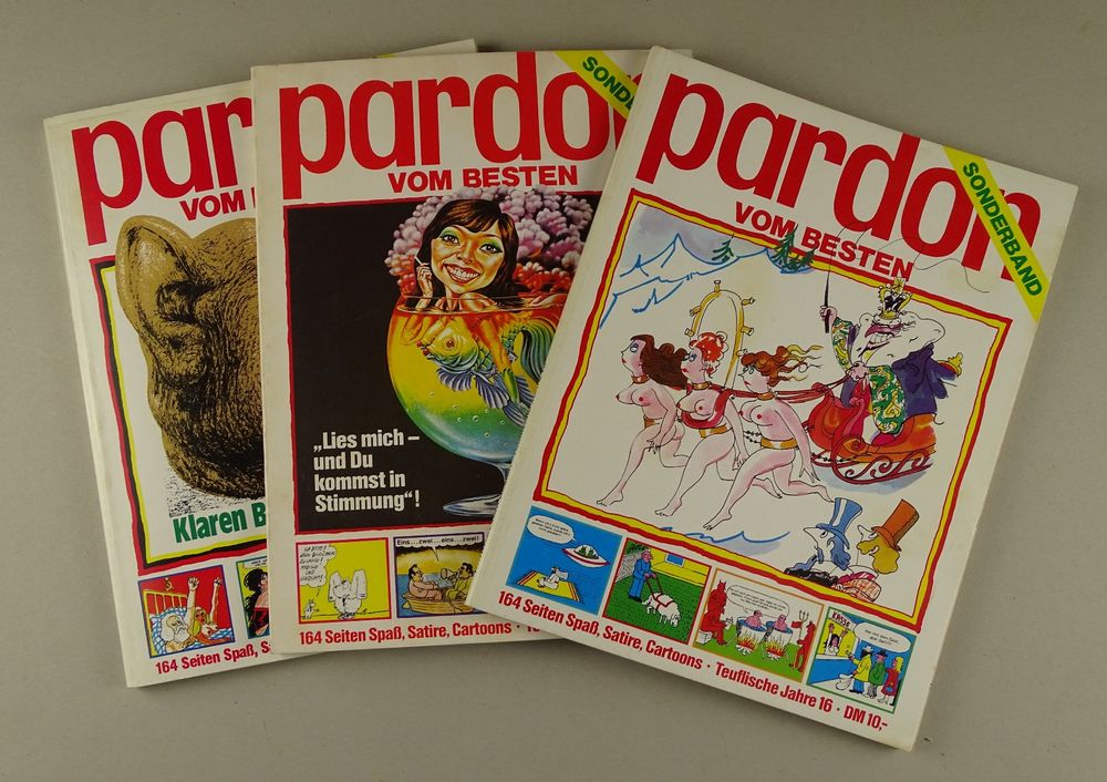PARDON VOM BESTEN, 3 SONDERBÄNDE, SATIRE, CARTOONS (Gebraucht) in ...