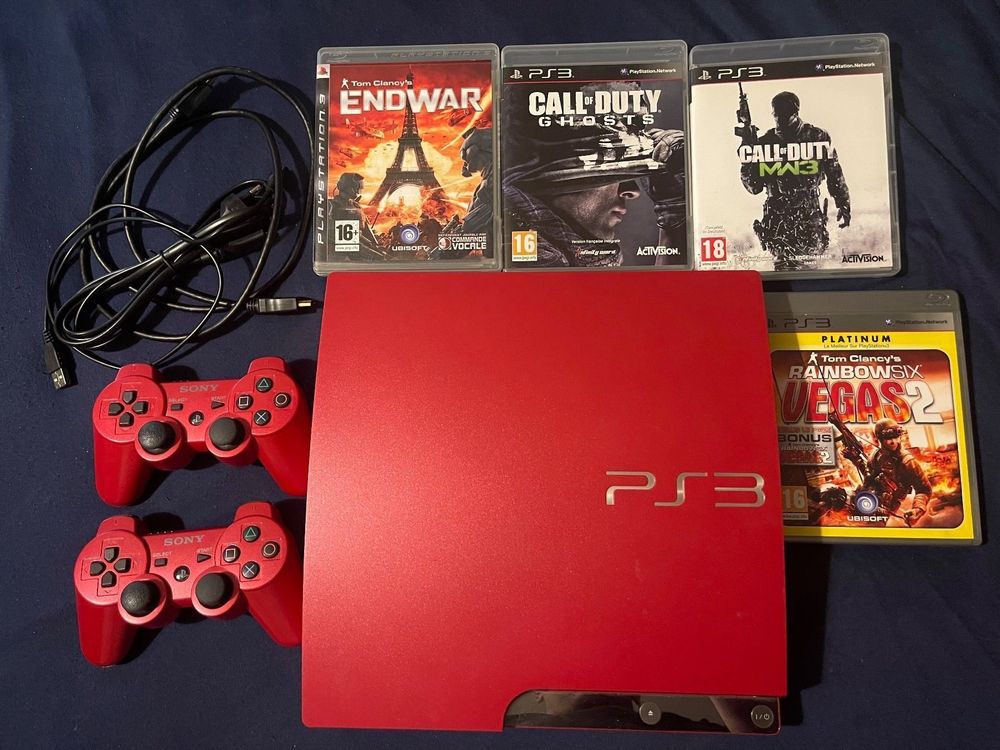 Ps3 slim RED 320gb Rare | Kaufen auf Ricardo
