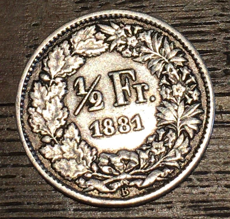 1/2 Fr 1881 ss, Randfehler