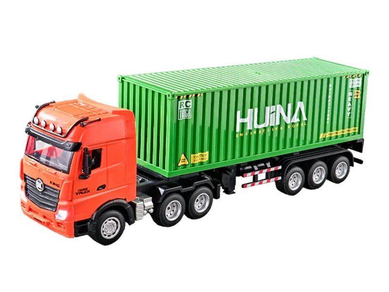 RC Lastwagen mit Container Auflieger 1:18 - Huina 1317 (Neu und ...