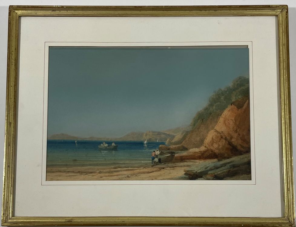 Antikes Aquarell mit faszinierender Küsten Szene Monogr. (Gebraucht) in Root für CHF 65 – mit ...