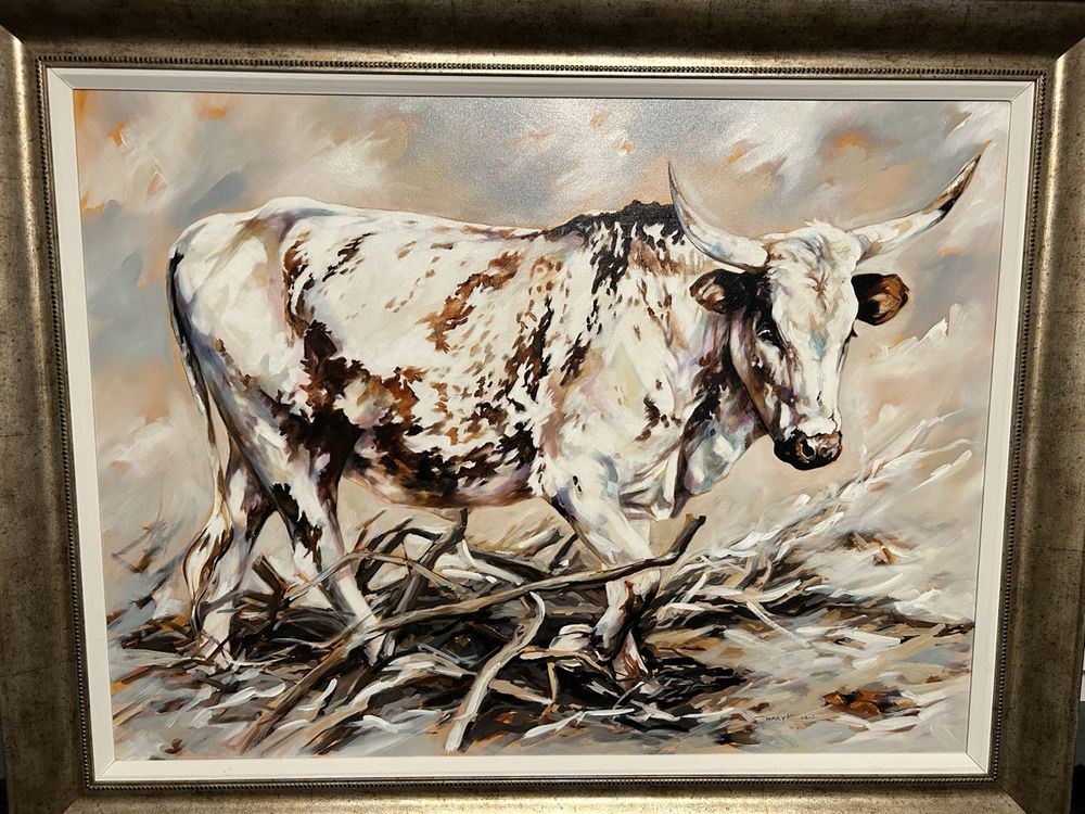 Painting of Nguni cow from Terry Kobus (Neu (gemäss Beschreibung)) in ...