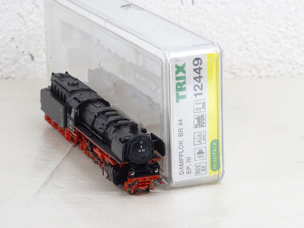 Minitrix 12449 Dampflok BR44 100, Digital + Sound,Spur N,OVP (Gebraucht ...
