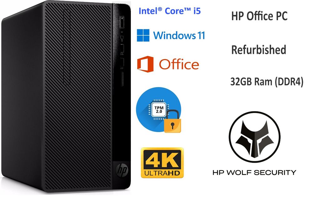 HP Office PC, Intel, 32GB RAM, Windows 11, wie neu ! (Neu (gemäss ...