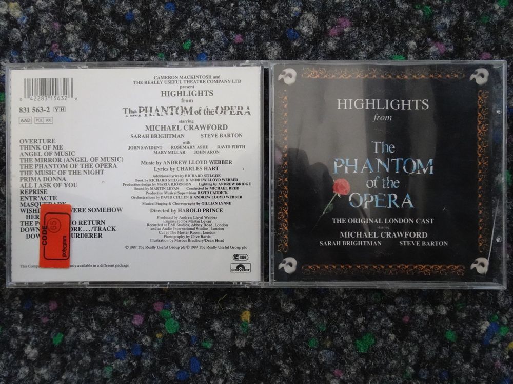 CD : Soundtrack: Highlights from the phantom of the opera | Kaufen auf Ricardo