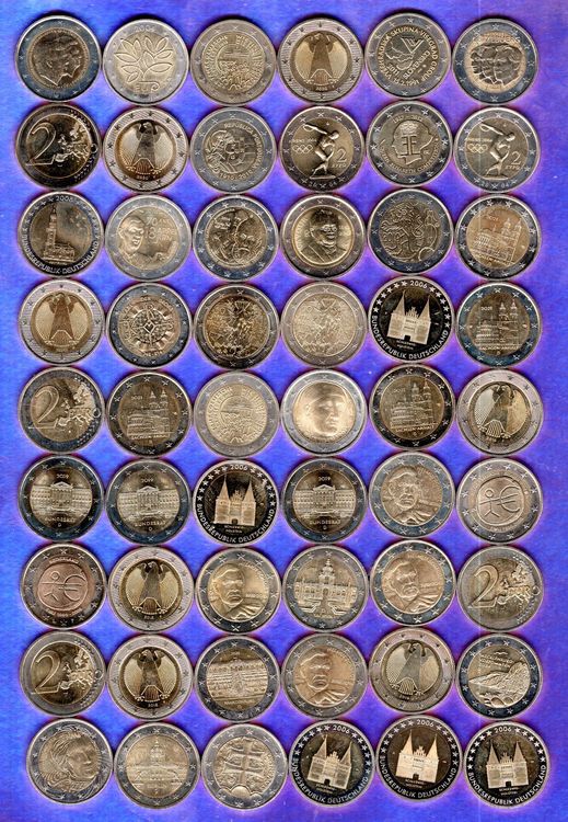 Europa 2 euro 54 stück varie UNC | Kaufen auf Ricardo