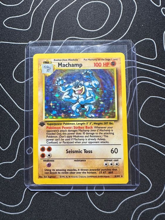 Pokemon Base Set 1999 1st Edition Machamp | Kaufen auf Ricardo